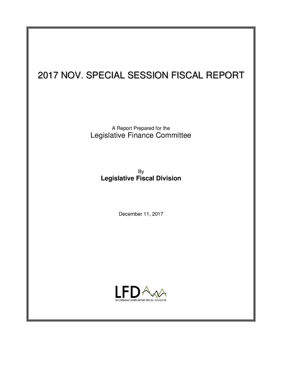 lfc-special-session-fiscal-report - Kalispell Chamber